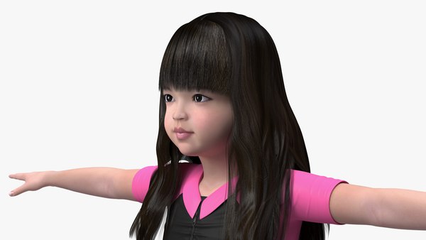 Maya용으로 조작된 풍선 원이 있는 비치 슈트를 입은 아시아 소녀 3D 모델 - TurboSquid 1975697