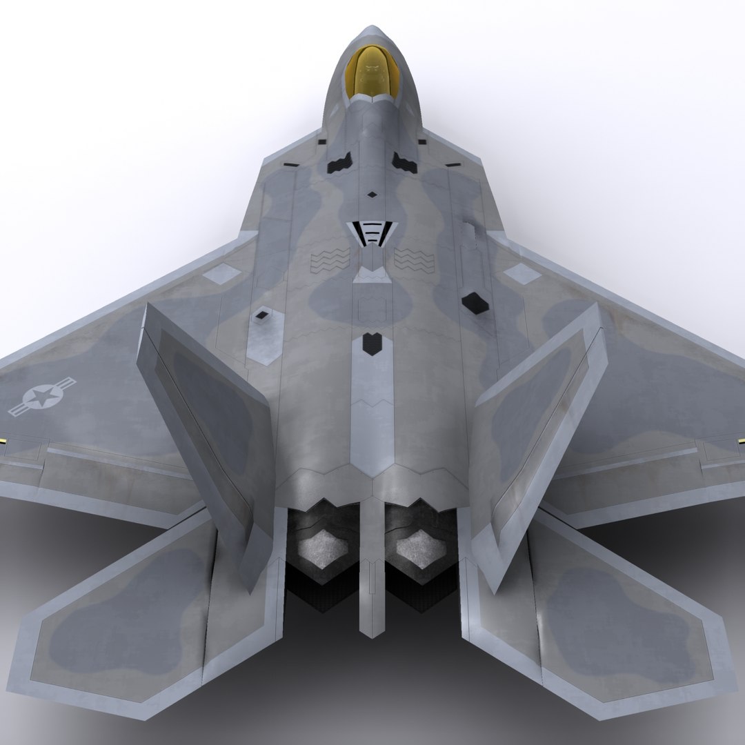 3d F-22 Raptor Fighter Aircraft Model