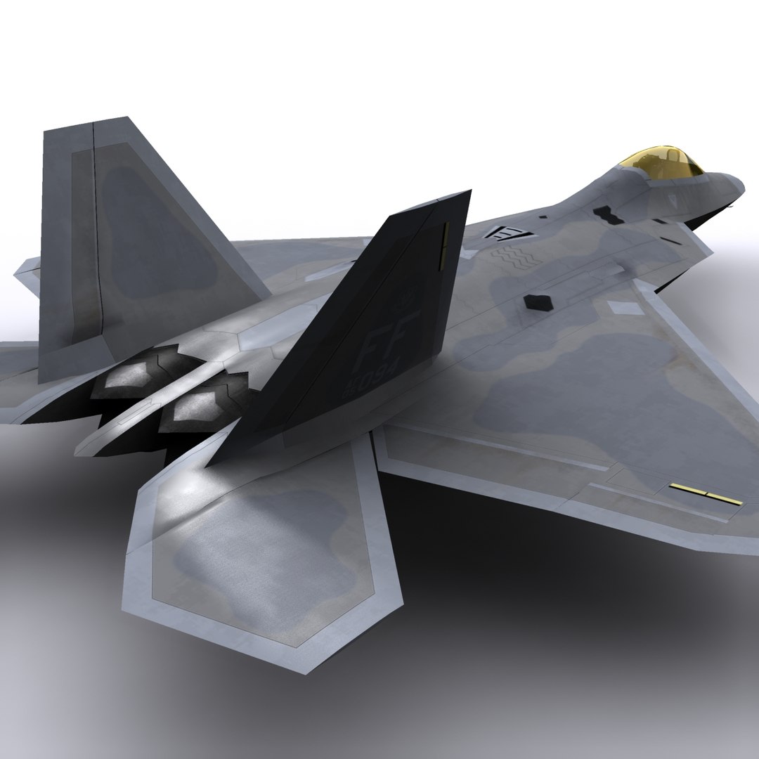 3d F-22 Raptor Fighter Aircraft Model