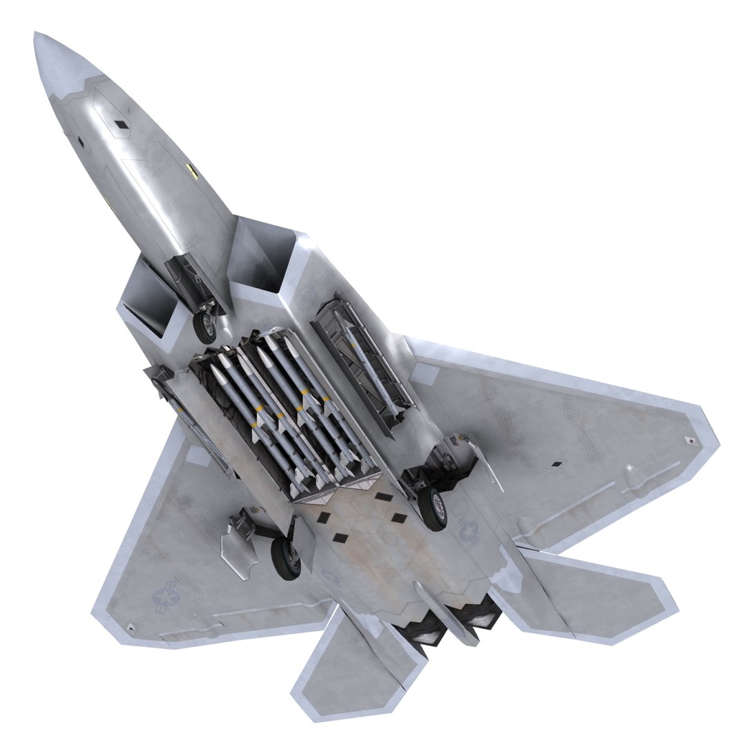 3d F-22 Raptor Fighter Aircraft Model