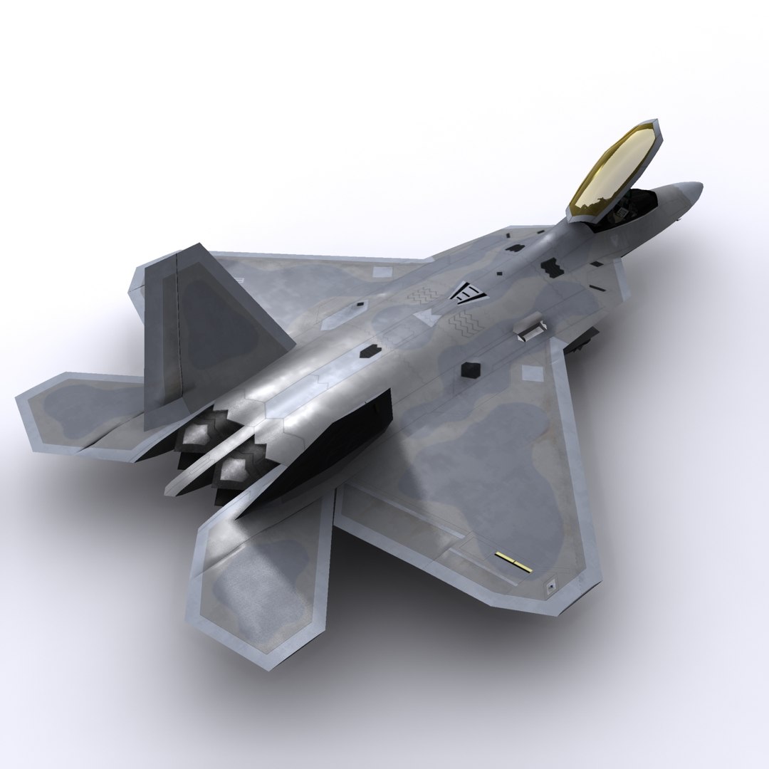 3d F-22 Raptor Fighter Aircraft Model