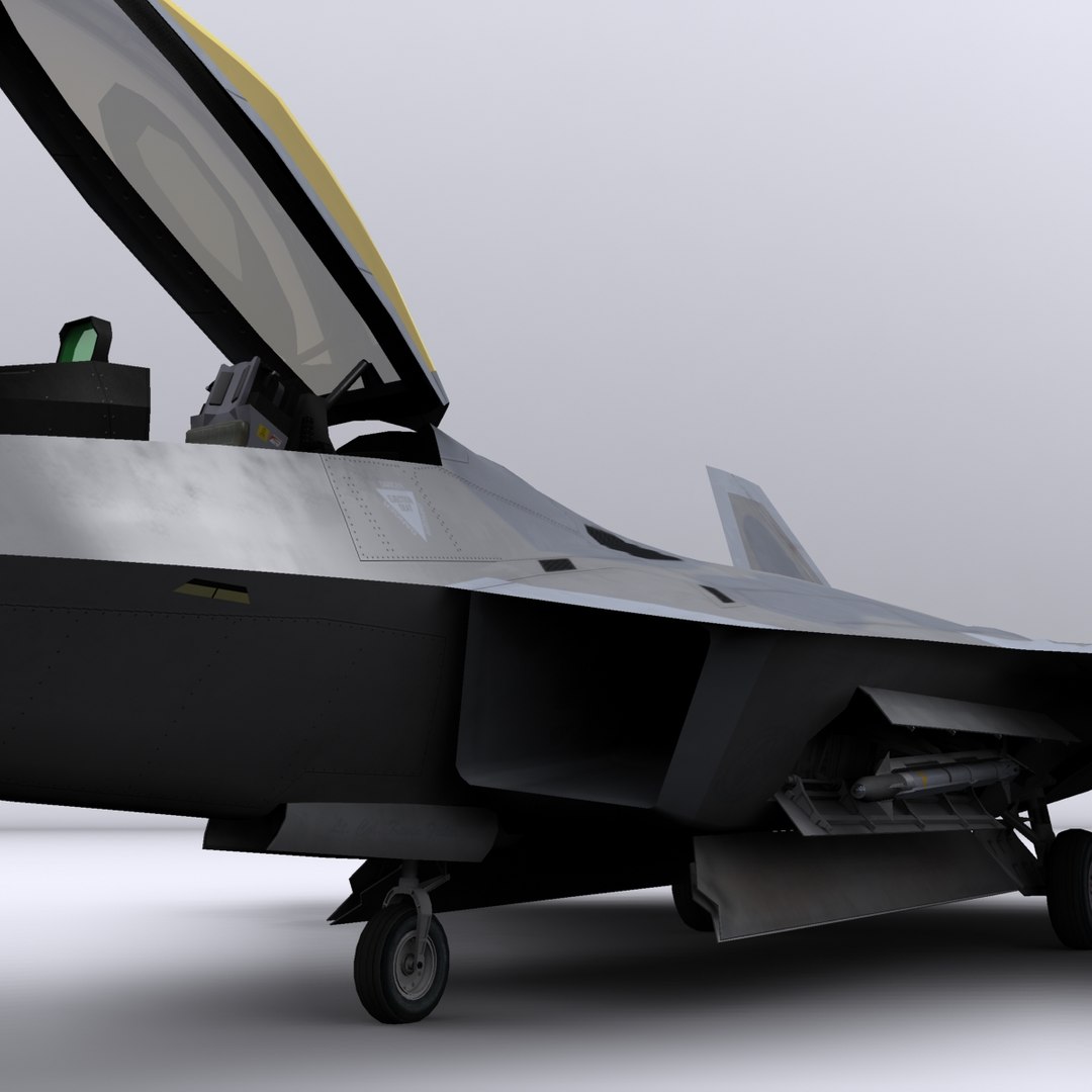 3d F-22 Raptor Fighter Aircraft Model