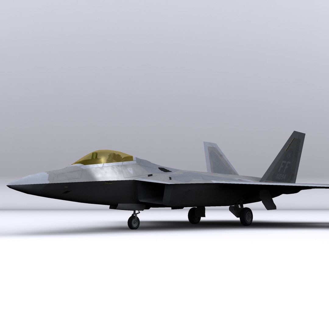 3d F-22 Raptor Fighter Aircraft Model