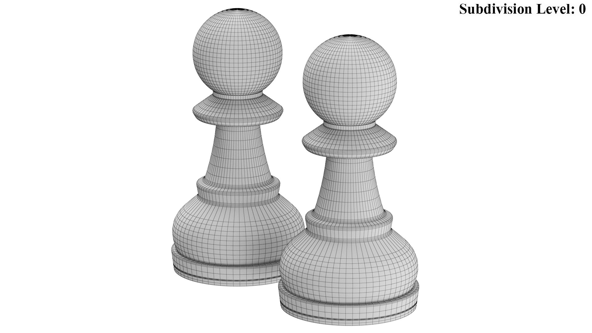 Detailed Chess Pawn 3D Model - TurboSquid 2269476