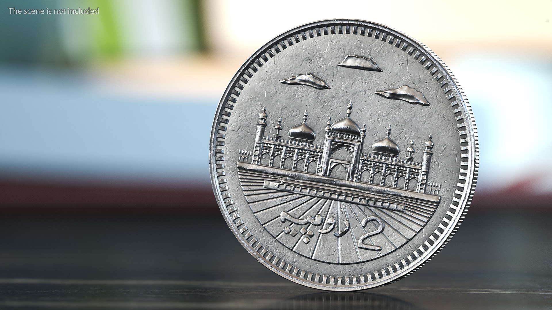 3D 2 Pakistan Rupees Silver - TurboSquid 1868004