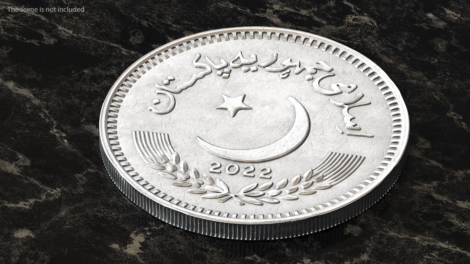 3D 2 Pakistan Rupees Silver - TurboSquid 1868004