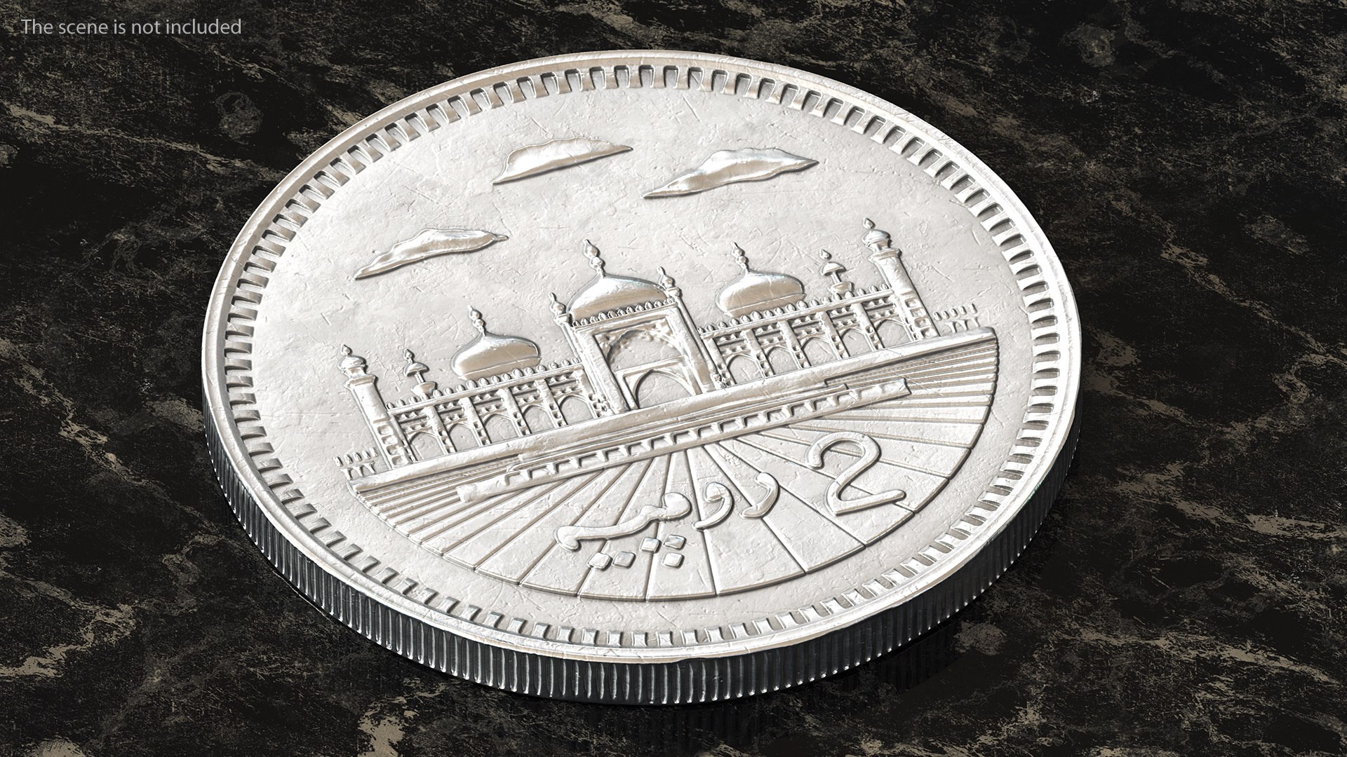 3D 2 Pakistan Rupees Silver - TurboSquid 1868004