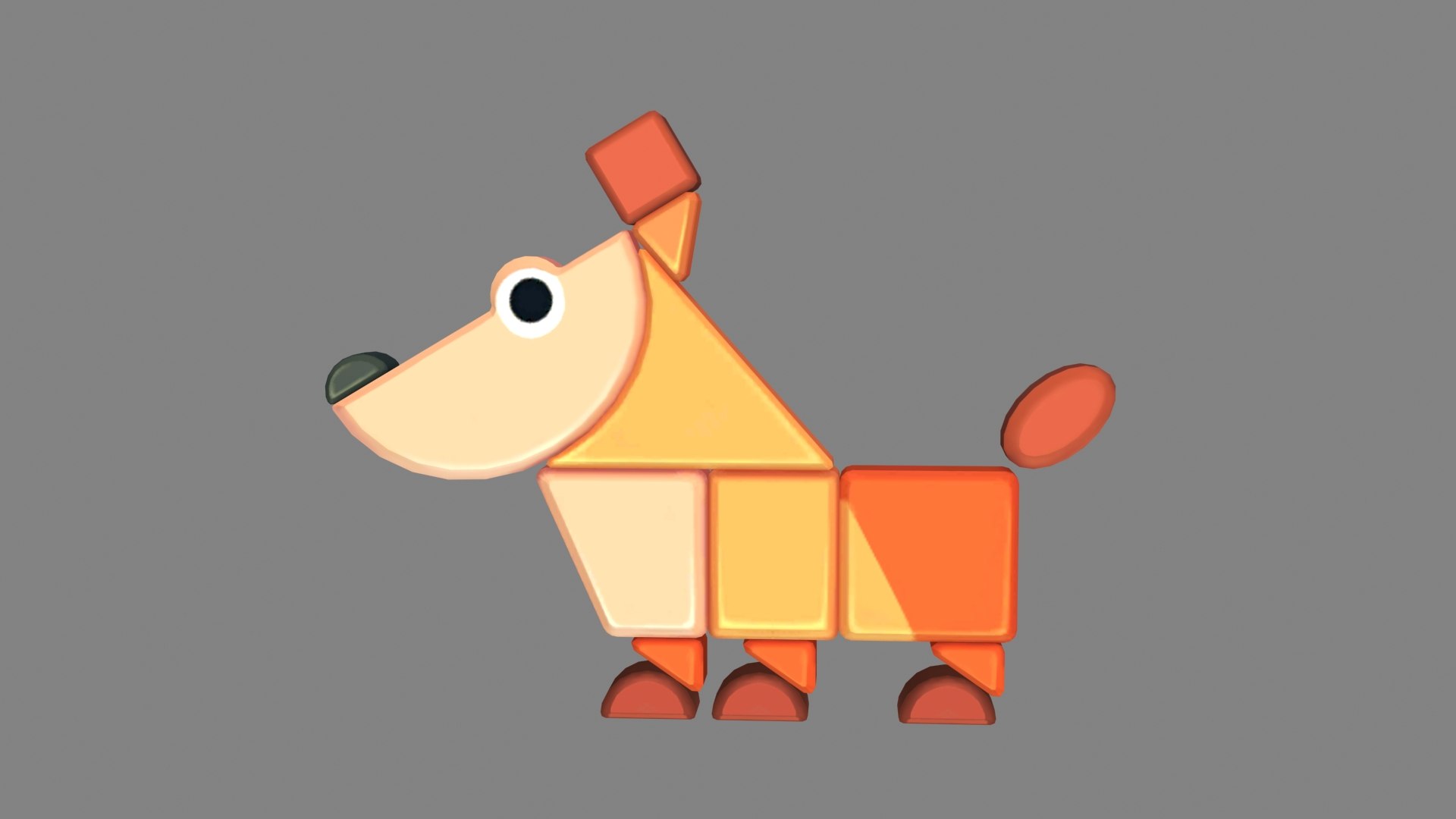 3D model Animal shape blocks - dog toys - TurboSquid 2112648