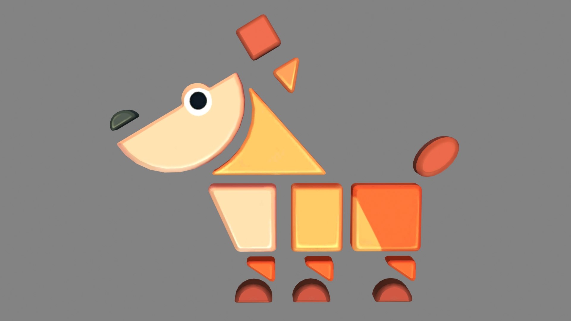 3D model Animal shape blocks - dog toys - TurboSquid 2112648