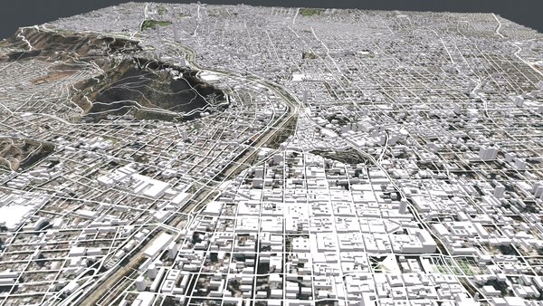 3D Cityscape Santiago Chile model - TurboSquid 1745744