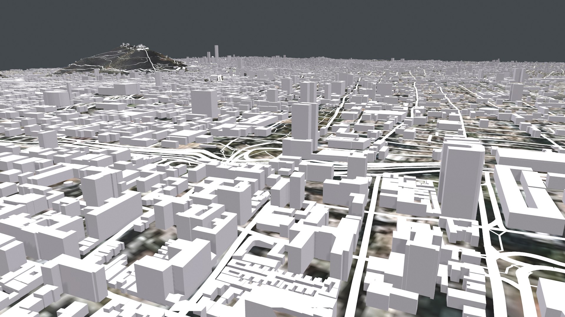 3D Cityscape Santiago Chile Model - TurboSquid 1745744