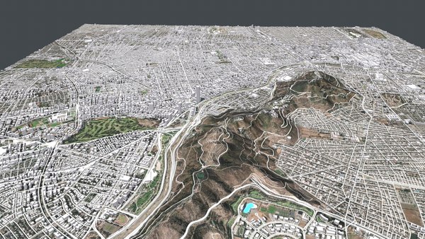 modelo 3d Paisaje urbano Santiago Chile - TurboSquid 1745744