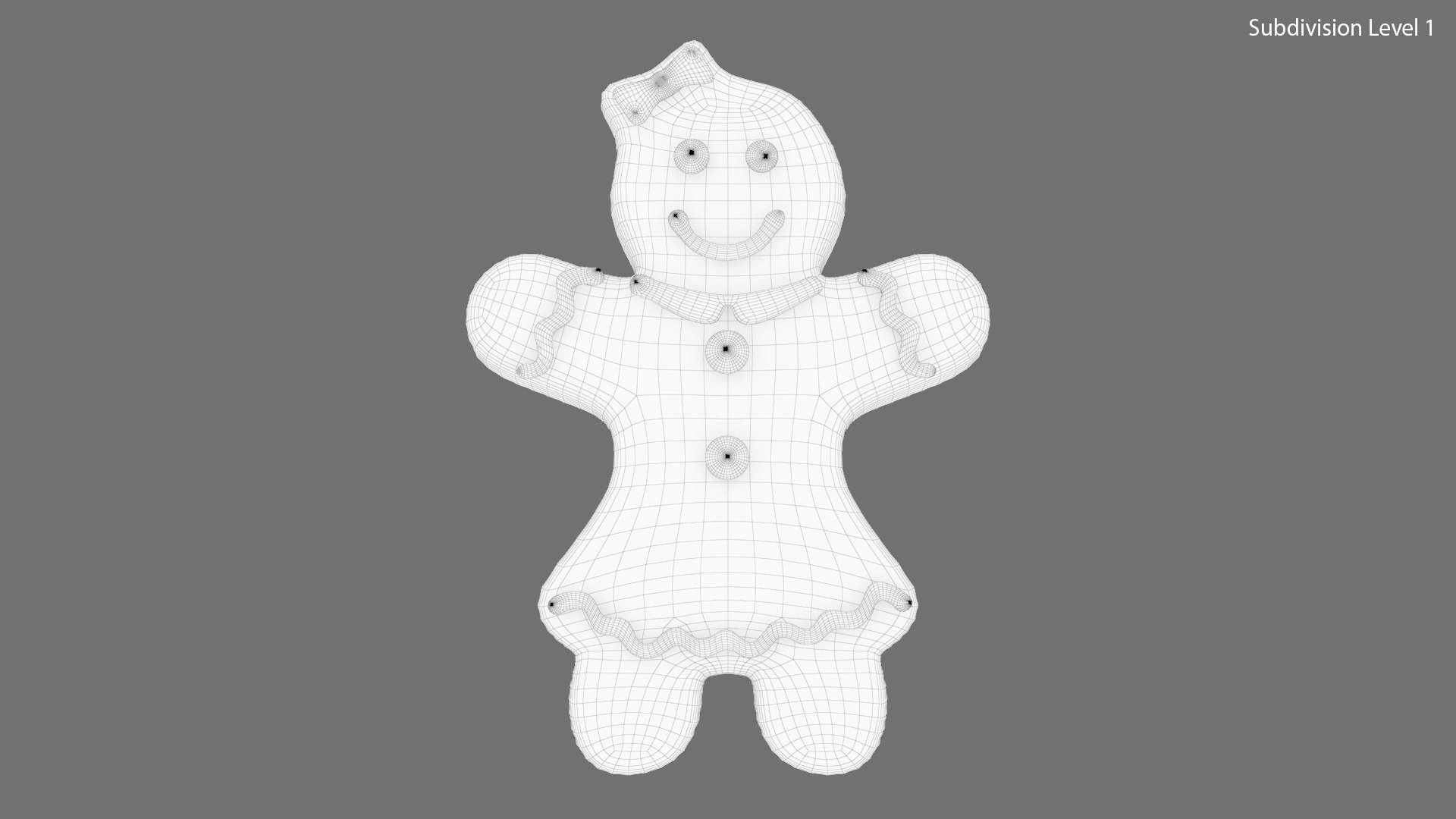 3D model christmas gingerbread woman - TurboSquid 1463710