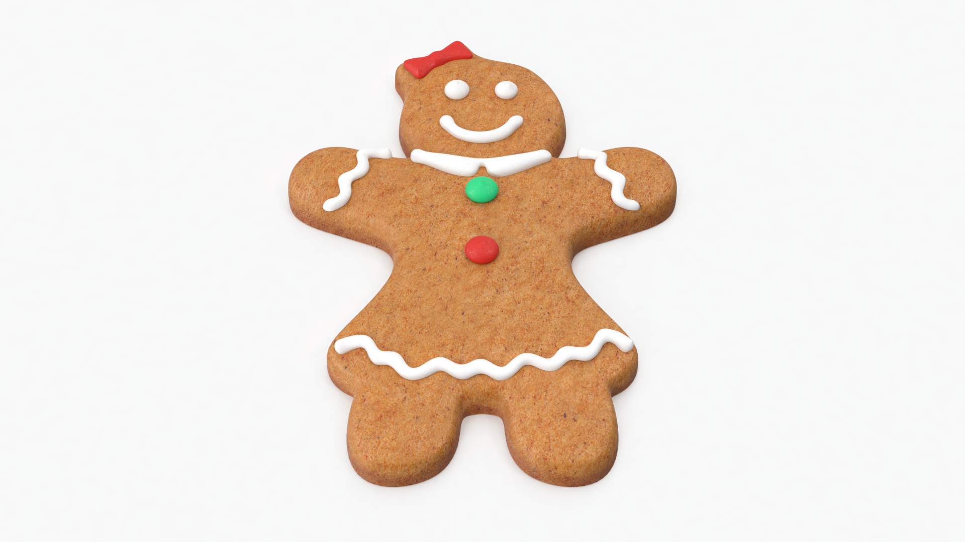 3D Model Christmas Gingerbread Woman - TurboSquid 1463710