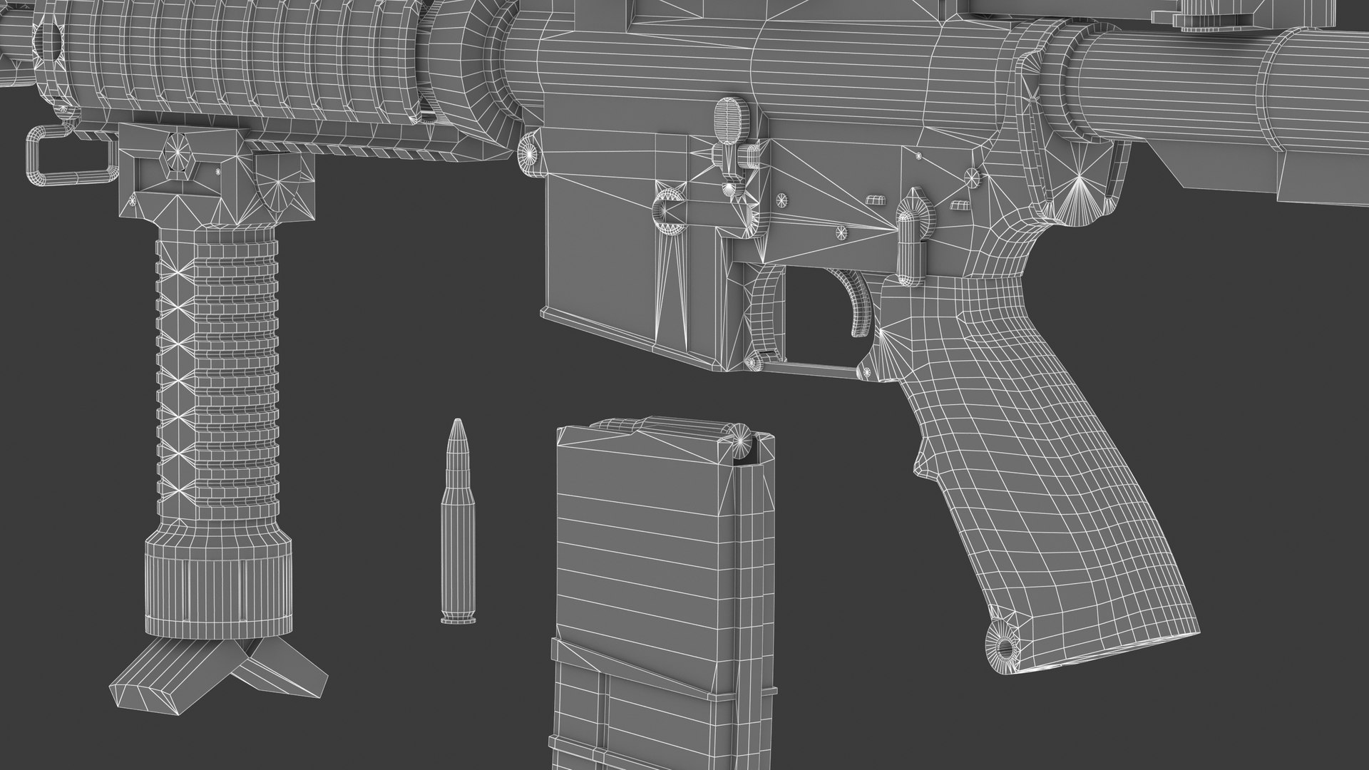 3D Colt Canada C8SFW Low Poly model - TurboSquid 1800358