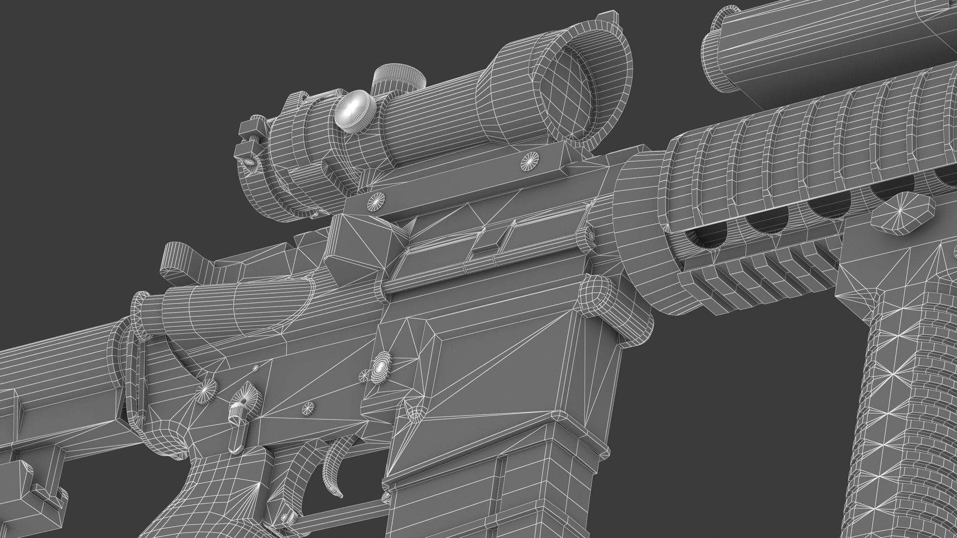 3D Colt Canada C8SFW Low Poly model - TurboSquid 1800358