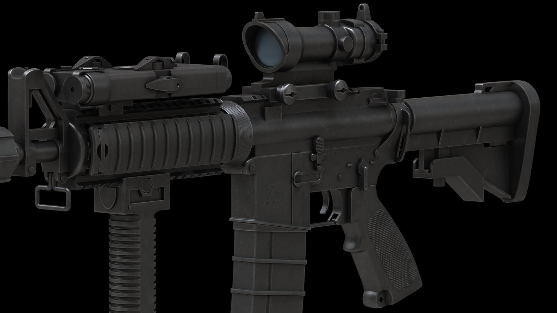 3D Colt Canada C8SFW Low Poly model - TurboSquid 1800358