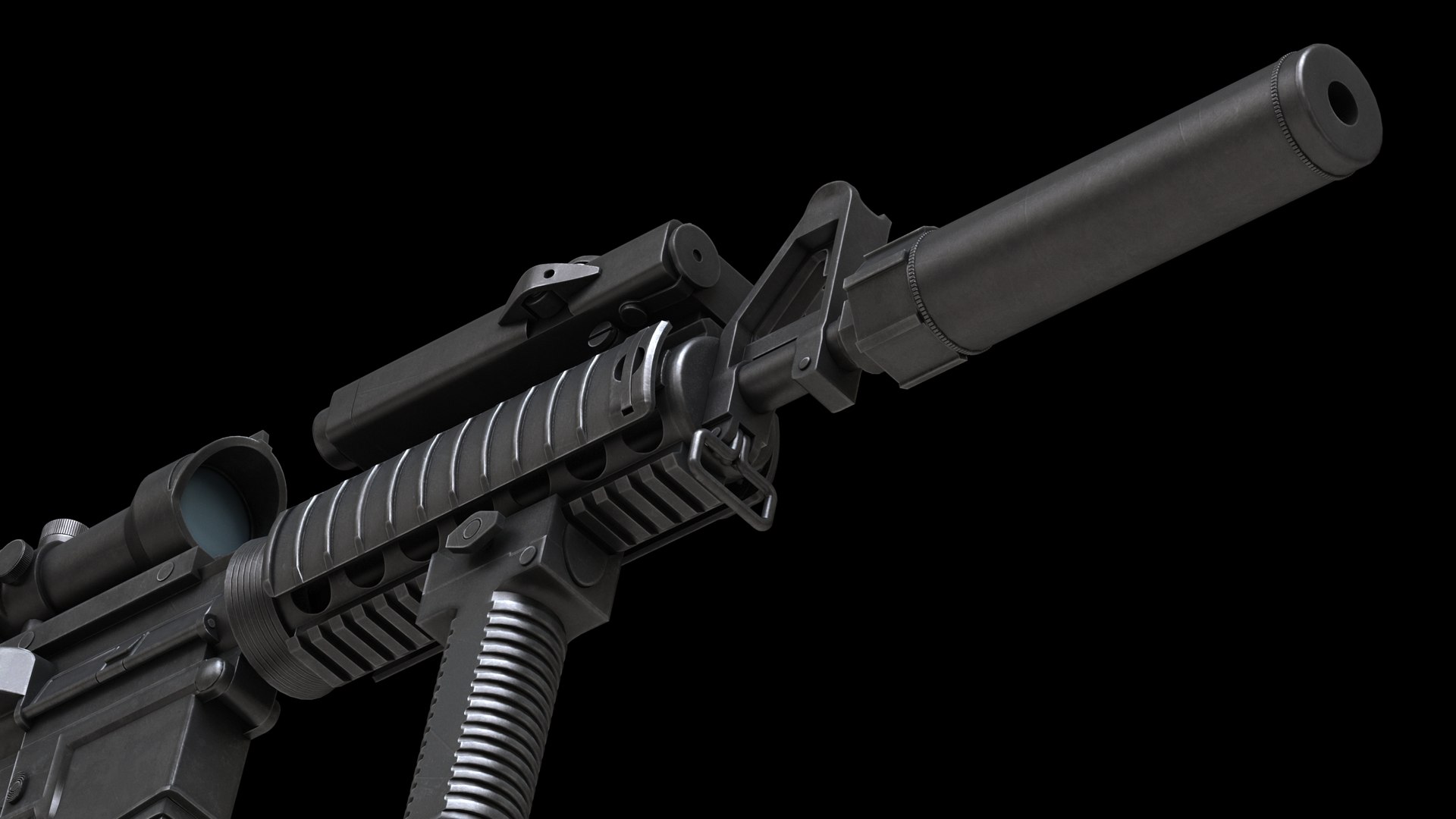 3D Colt Canada C8SFW Low Poly model - TurboSquid 1800358