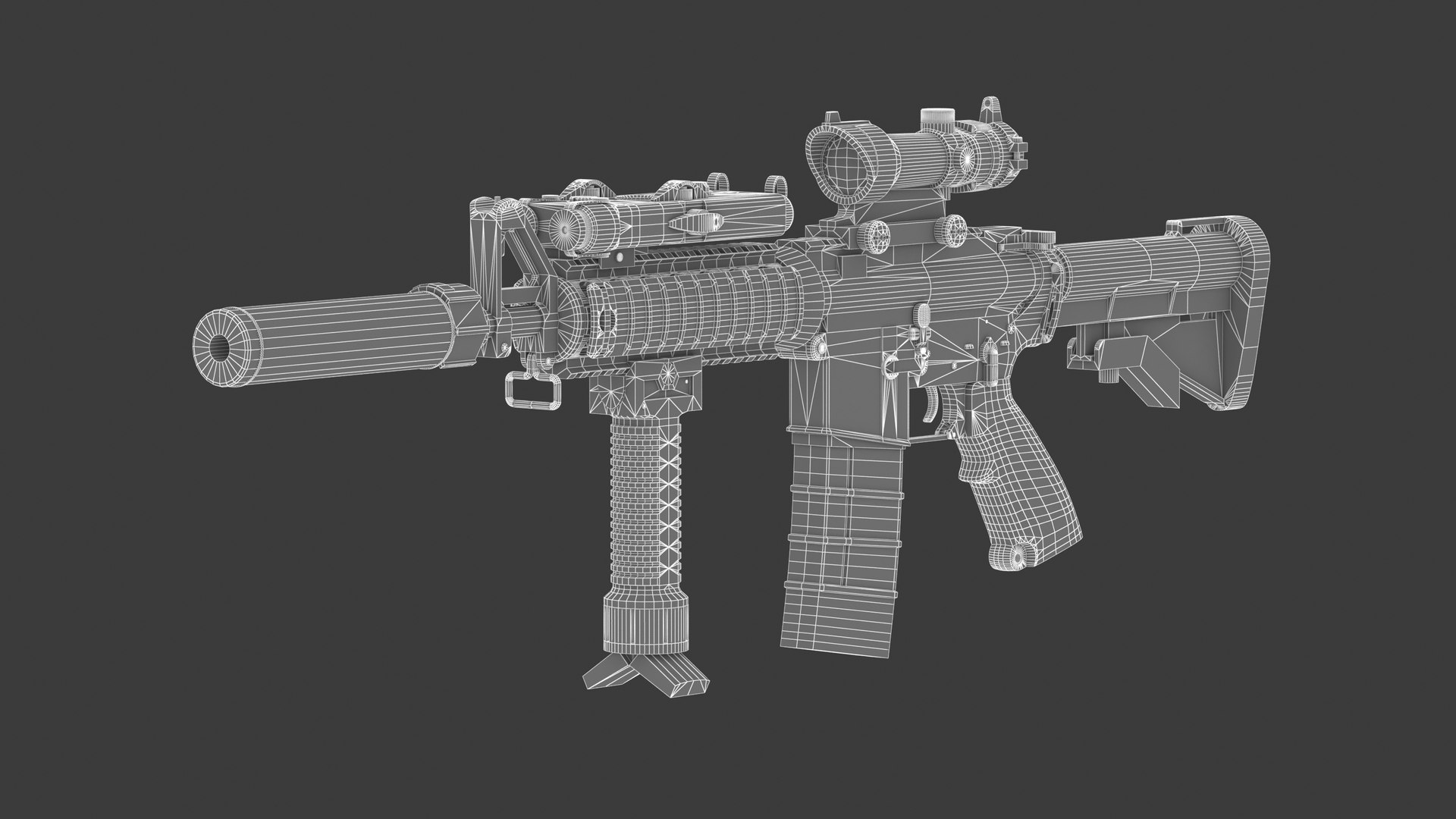 3D Colt Canada C8SFW Low Poly model - TurboSquid 1800358