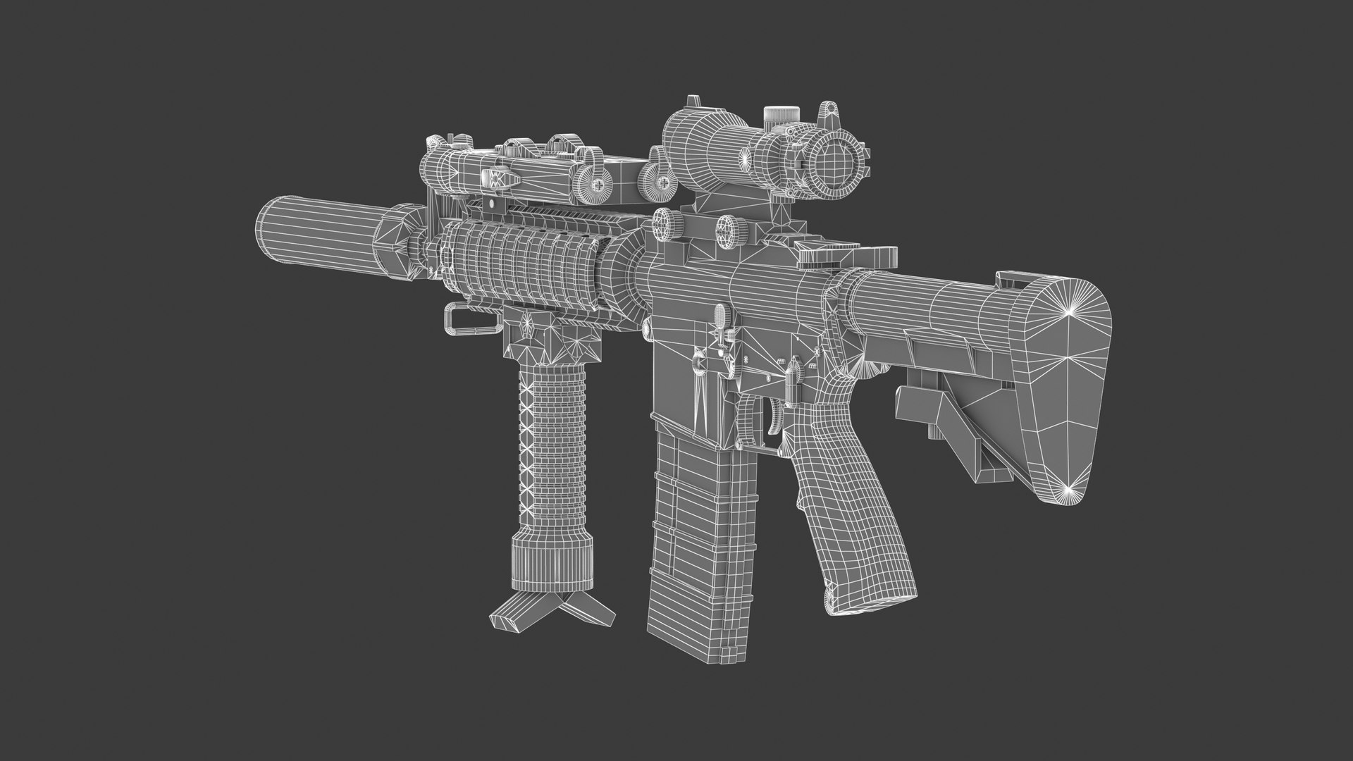3D Colt Canada C8SFW Low Poly model - TurboSquid 1800358