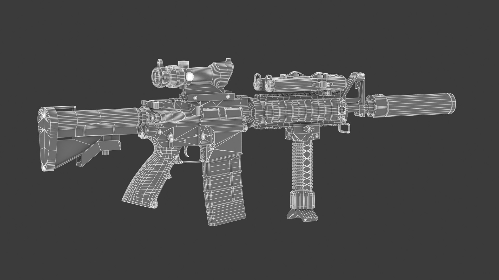 3D Colt Canada C8SFW Low Poly model - TurboSquid 1800358
