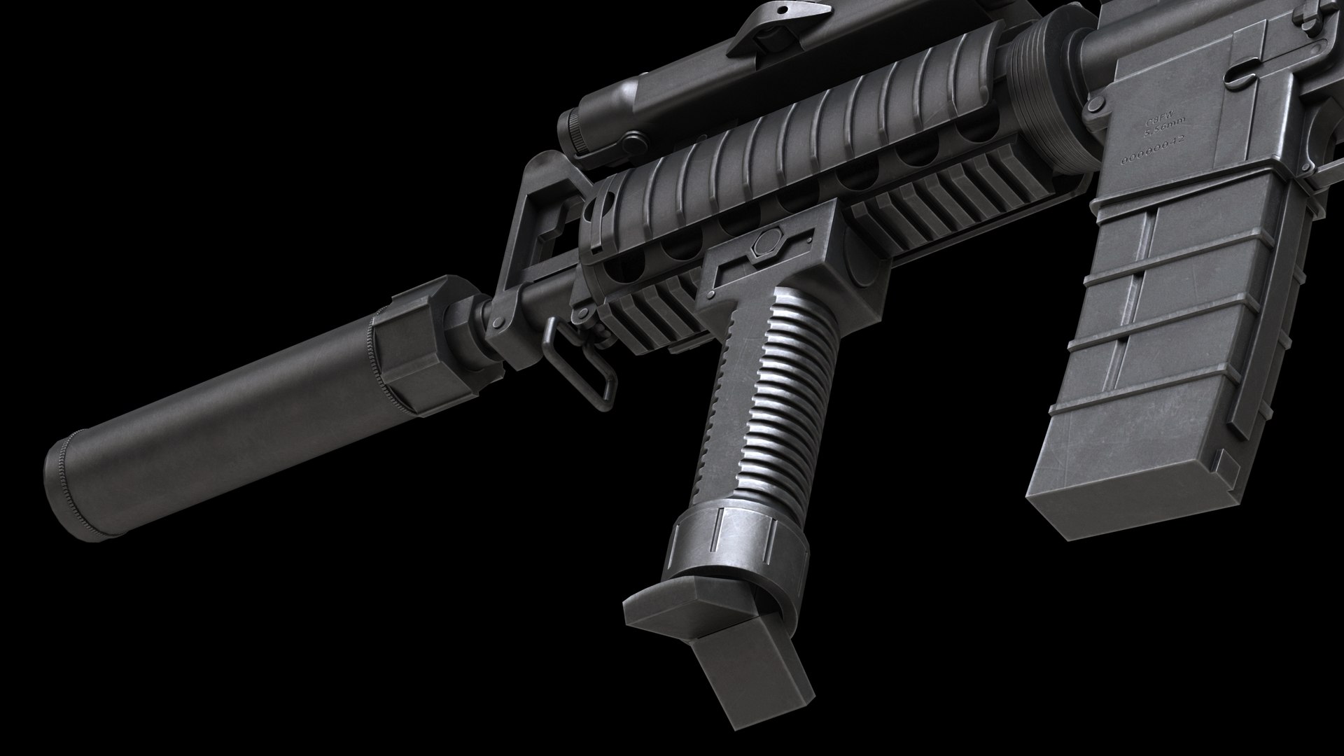 3D Colt Canada C8SFW Low Poly model - TurboSquid 1800358