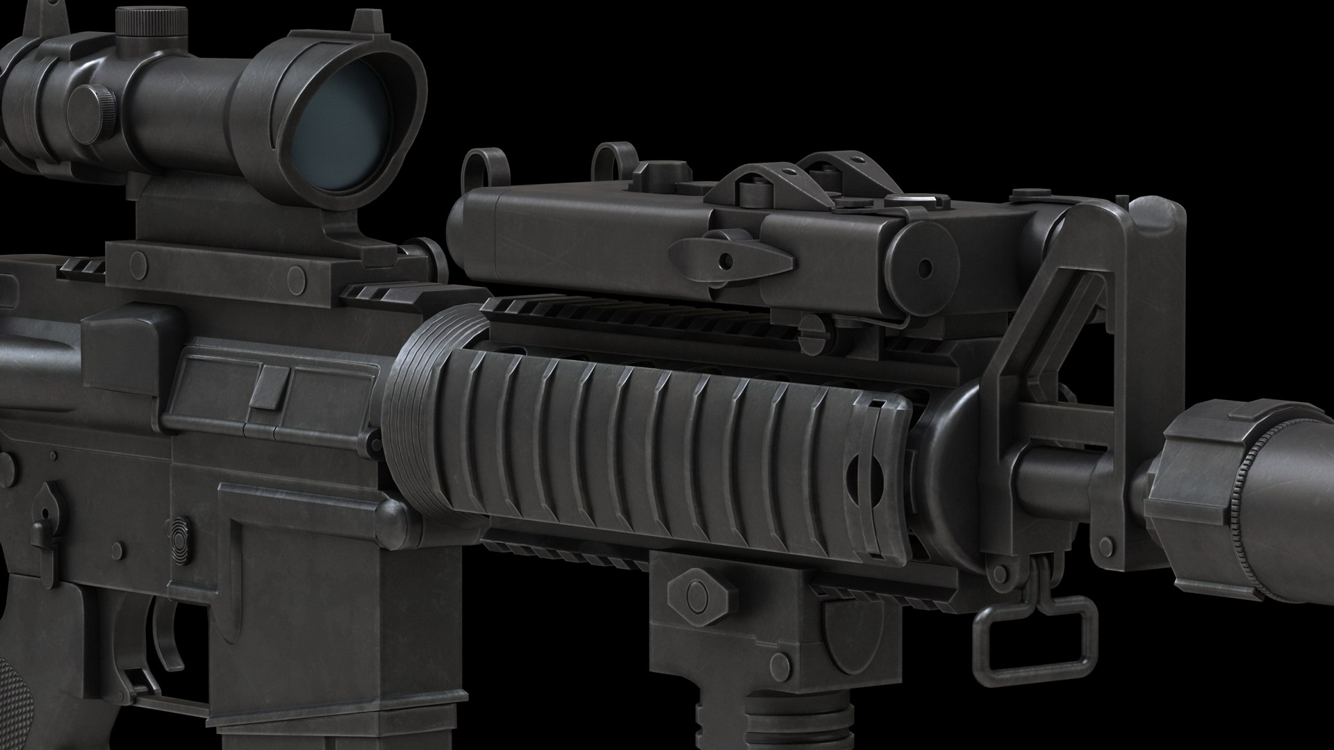 3D Colt Canada C8SFW Low Poly model - TurboSquid 1800358