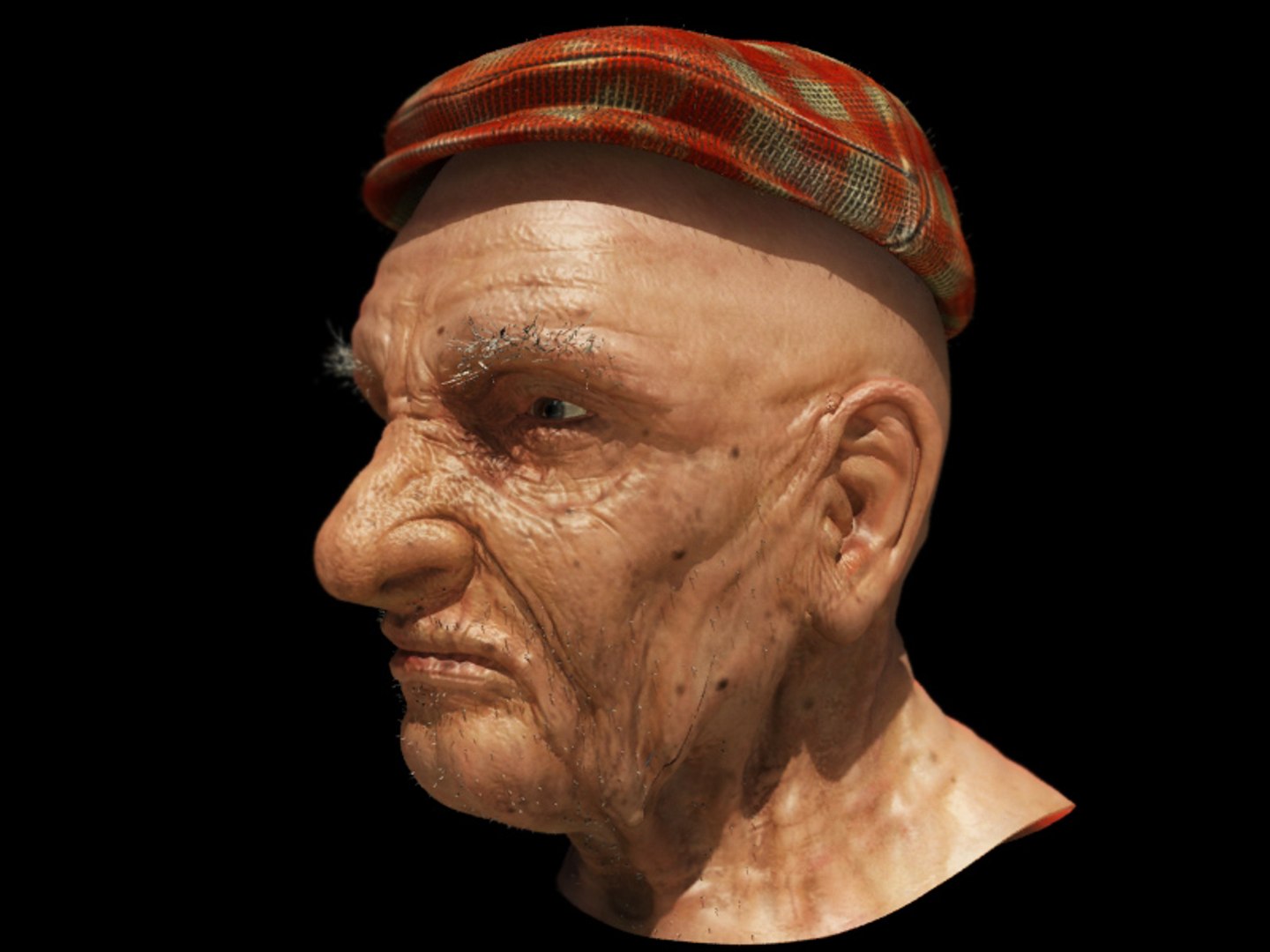 alien face men black max