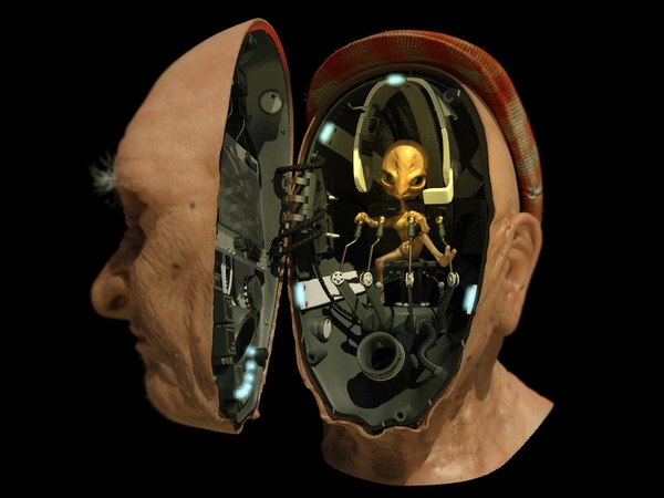 alien face men black max