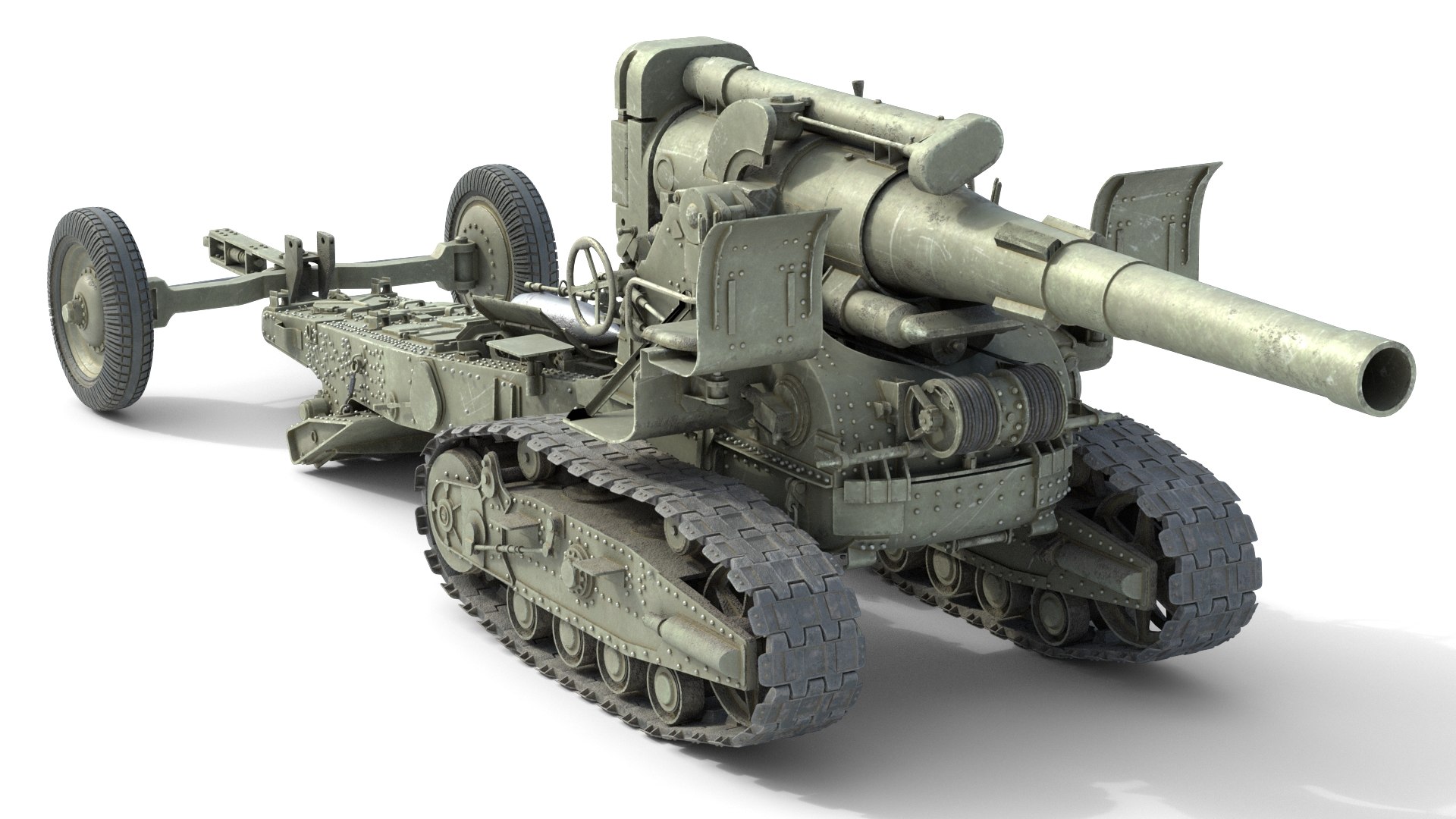Russian B4 Howitzer 203mm M1931 3D Model - TurboSquid 2280583