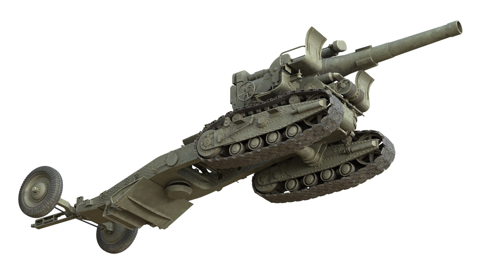 Russian B4 Howitzer 203mm M1931 3D Model - TurboSquid 2280583