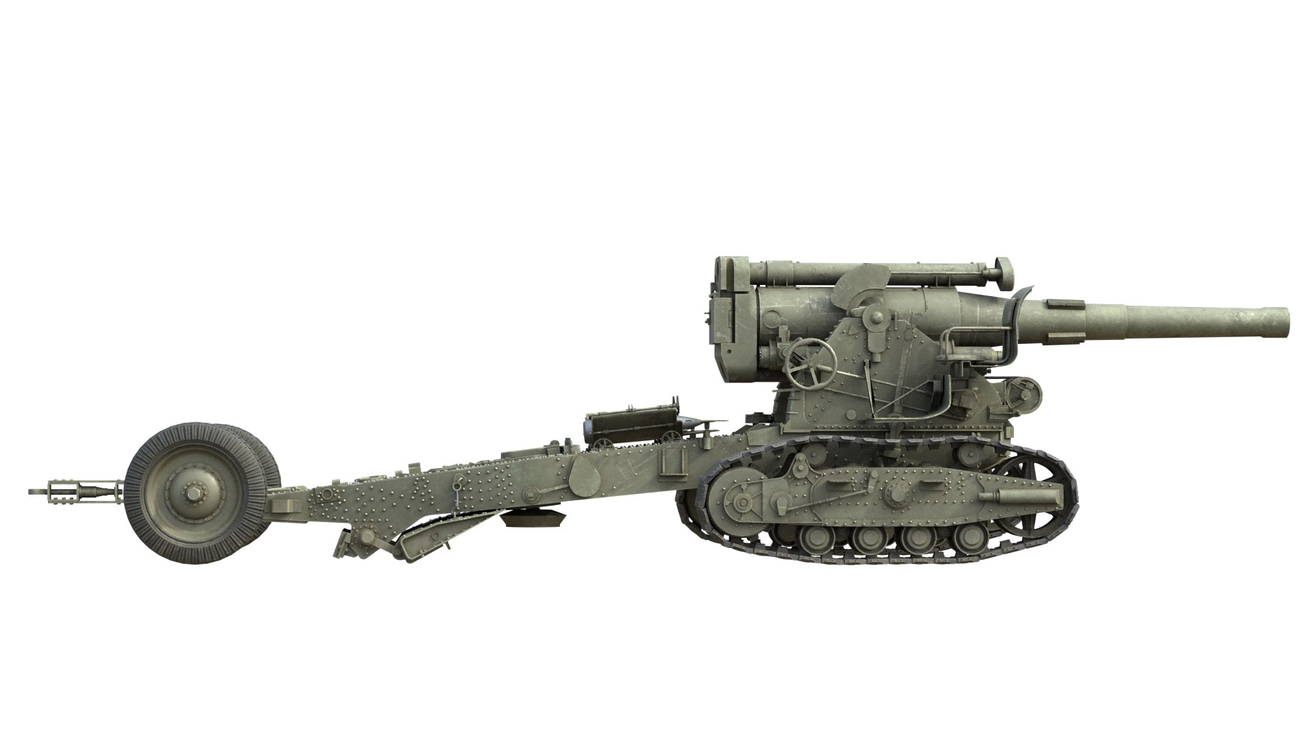 Russian B4 Howitzer 203mm M1931 3D Model - TurboSquid 2280583
