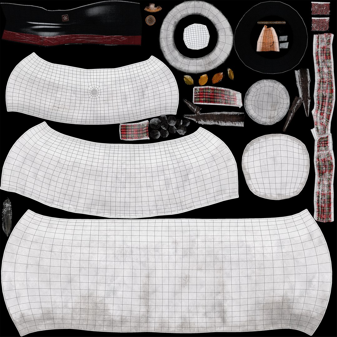 3D Snowman Pbr - TurboSquid 1244701