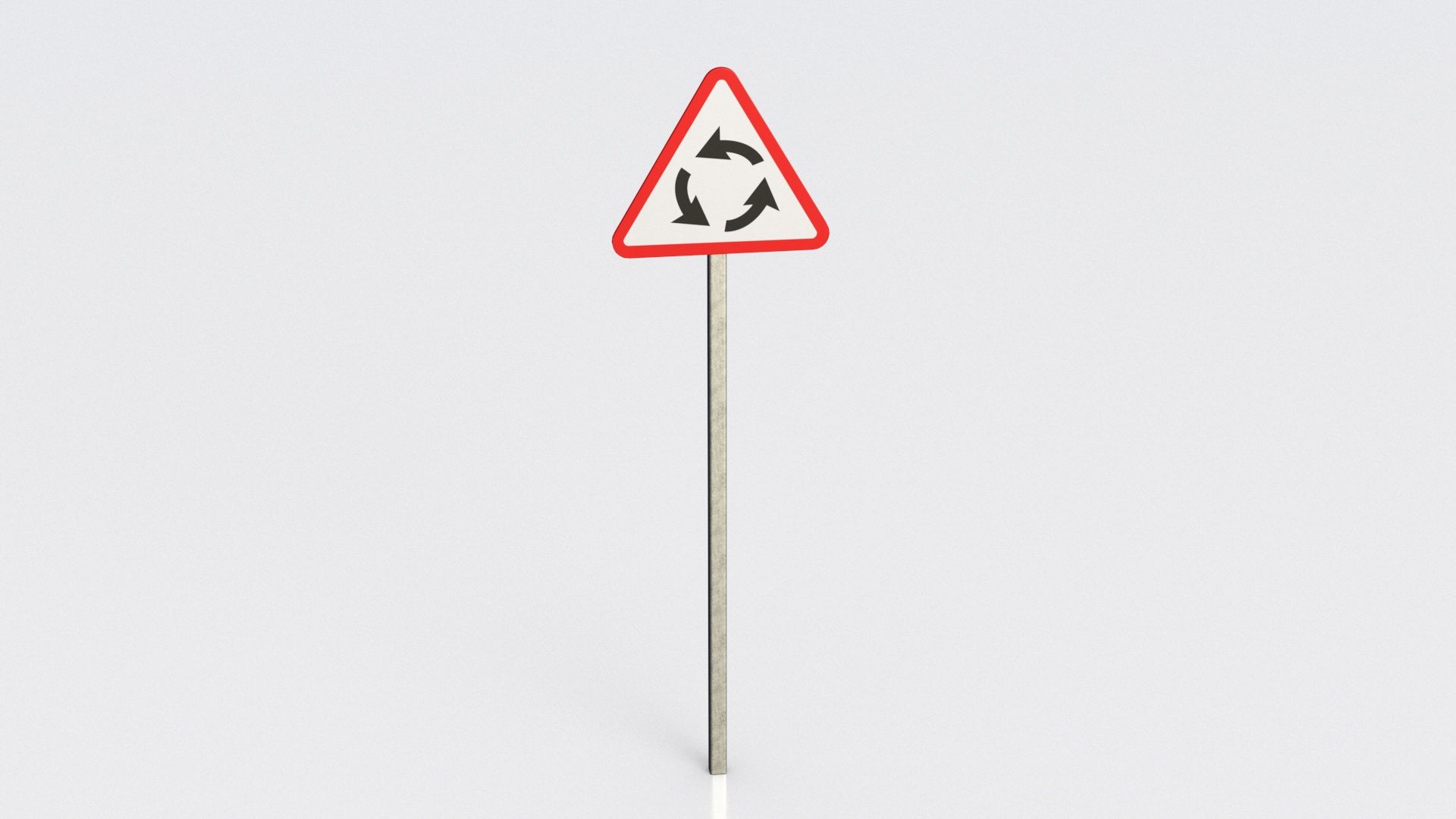 Roundabout Road Sign 3D Model - TurboSquid 2116208