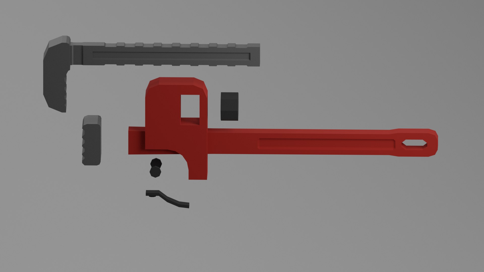 3D Stylized Low Poly Pipe Wrench - 3D Asset - TurboSquid 2169931