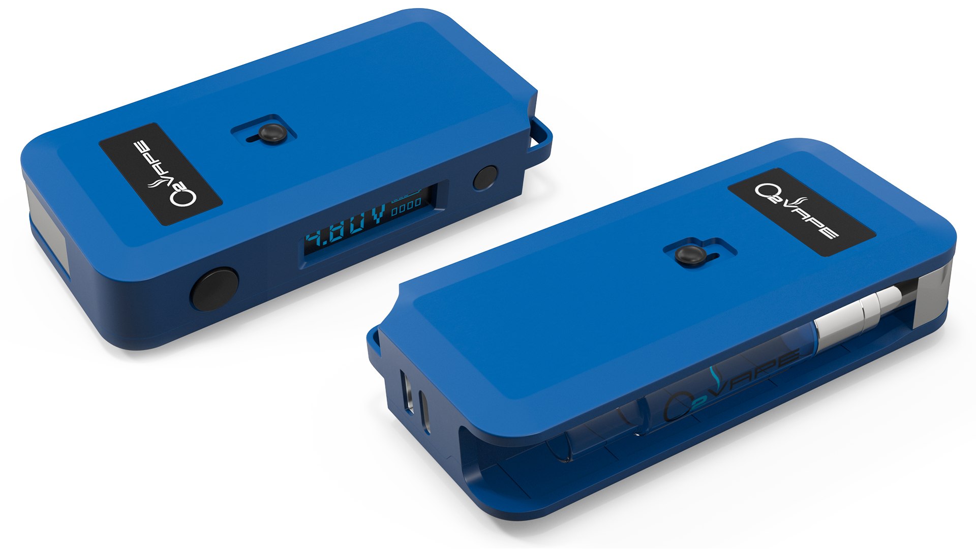 Vape Pen O2VAPE Flip Ultra Unfolded Blue Model - TurboSquid 2190553