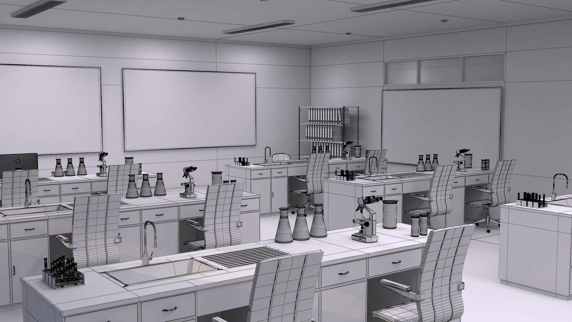 School Laboratory Interior Model - TurboSquid 1836283