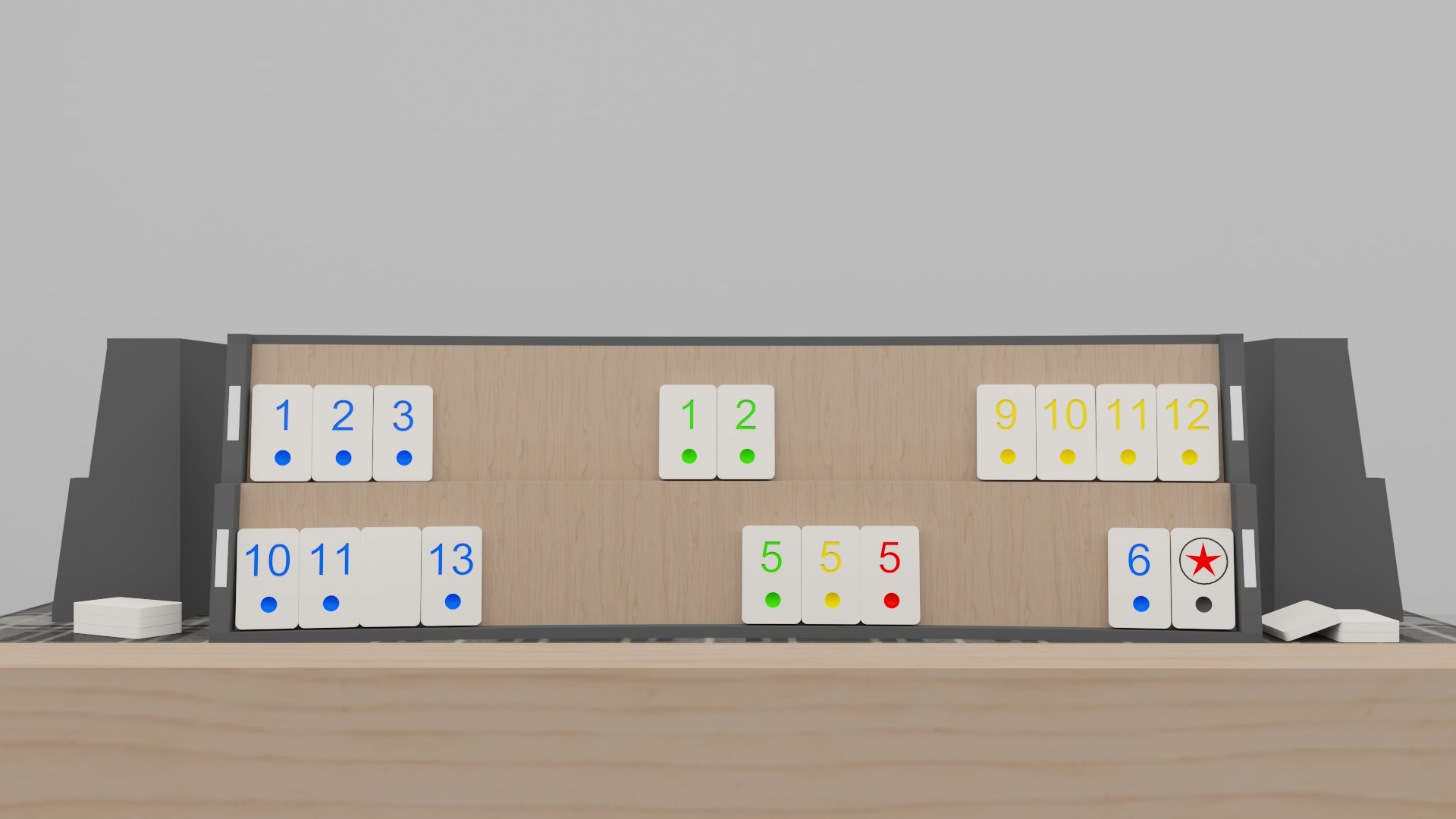 Okey Table Set 3D Model - TurboSquid 1811843