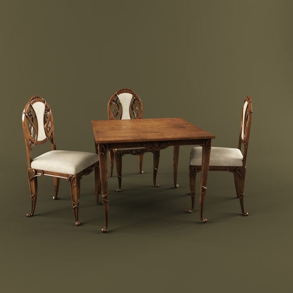 dining table medea 3d max