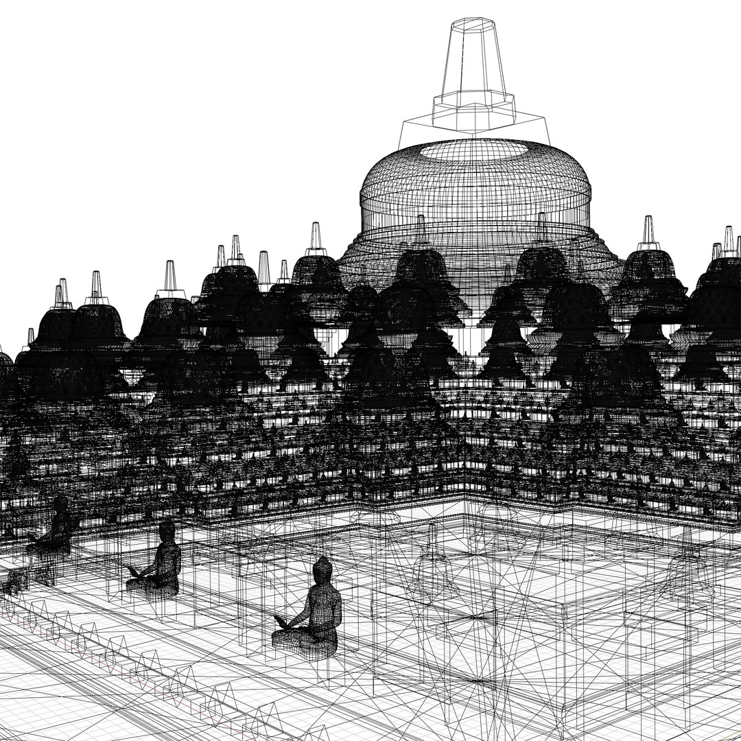 3D Borobudur 3D Model Model - TurboSquid 2258374