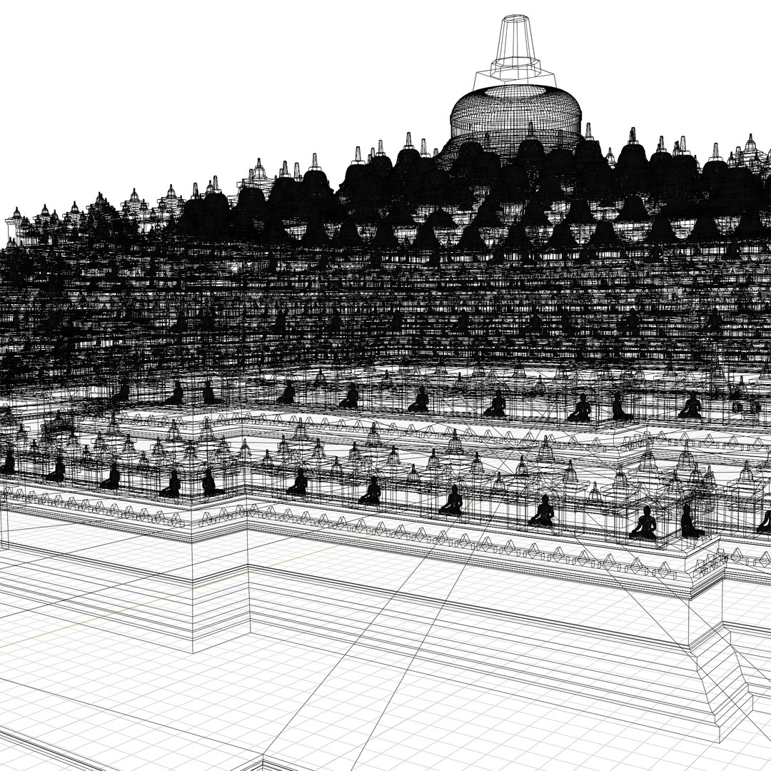 3D Borobudur 3D Model Model - TurboSquid 2258374