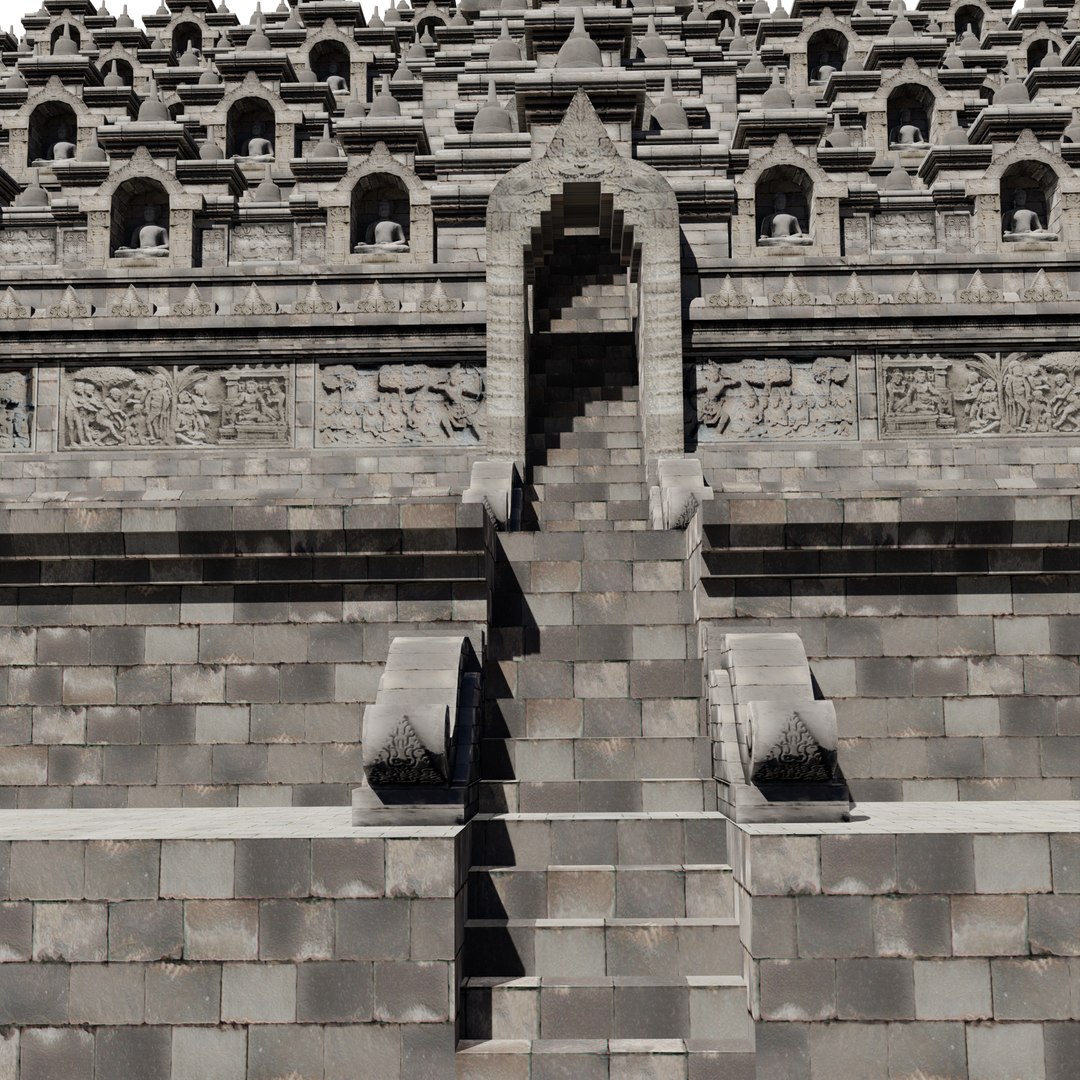 3D Borobudur 3D Model Model - TurboSquid 2258374