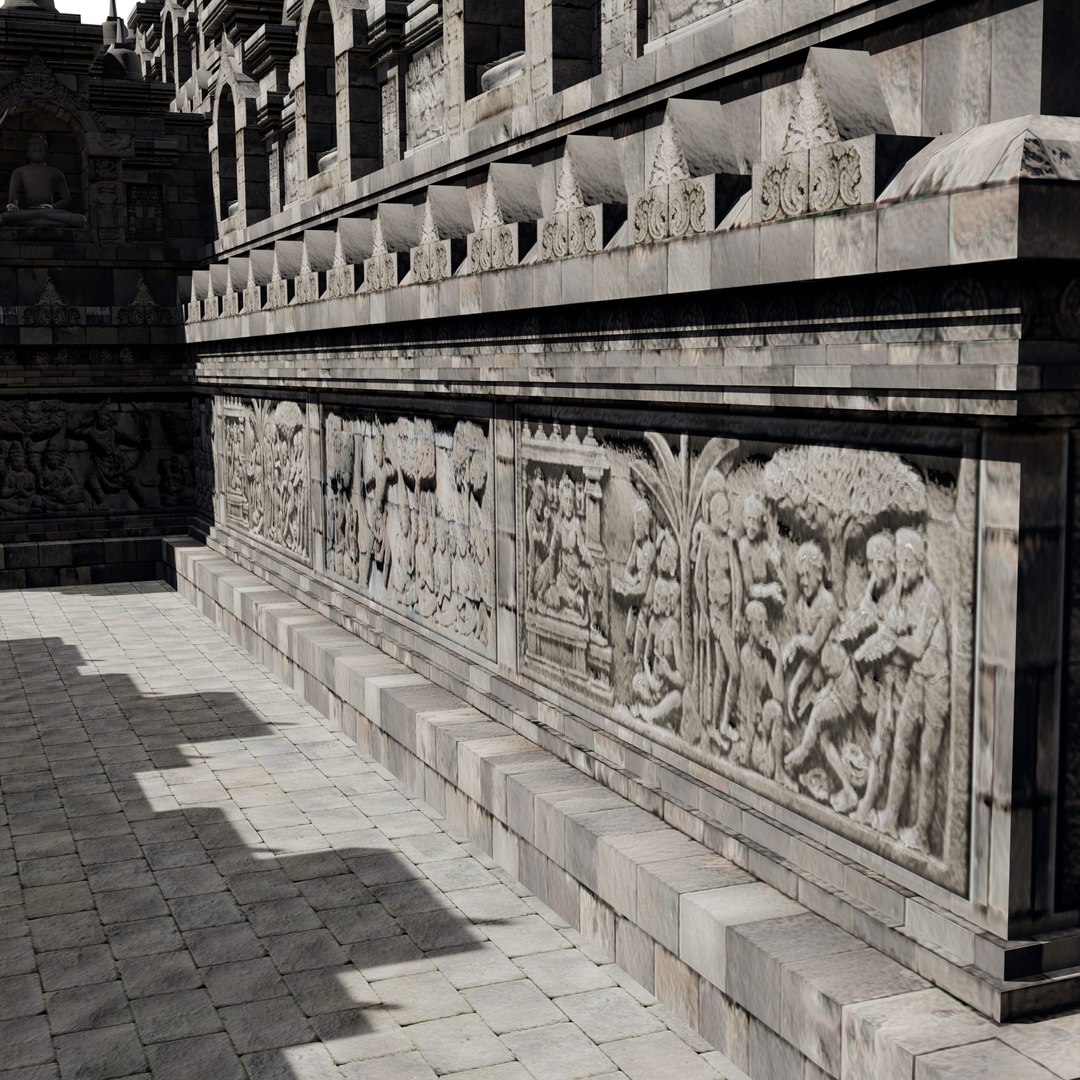 3D Borobudur 3D Model Model - TurboSquid 2258374