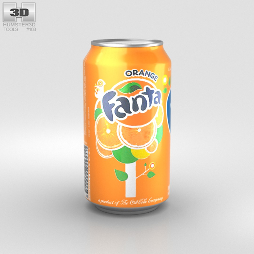 Fanta Orange Model - TurboSquid 1158019