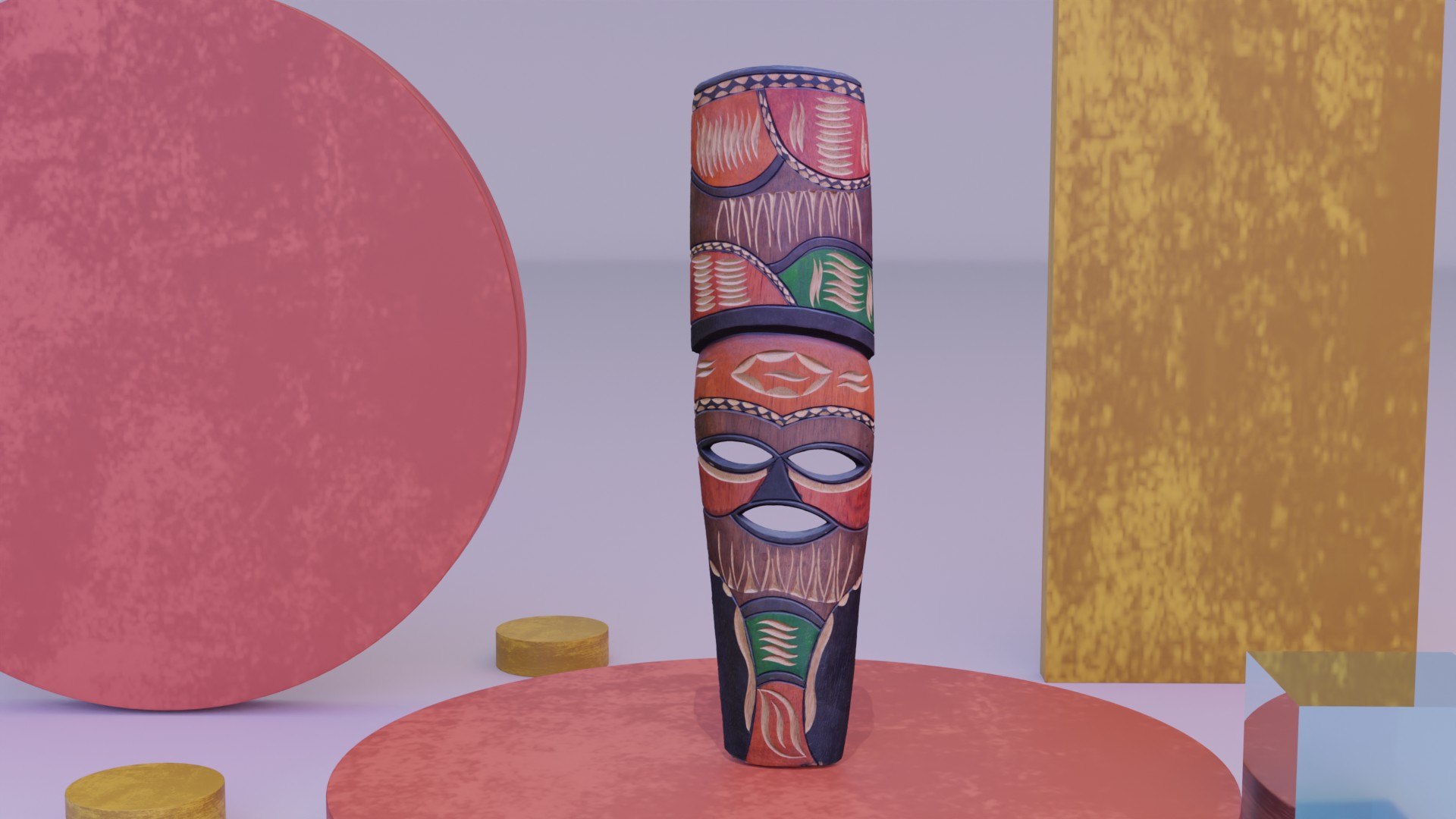 3D African Mask 09 High-poly 3D Model Model - TurboSquid 1861466