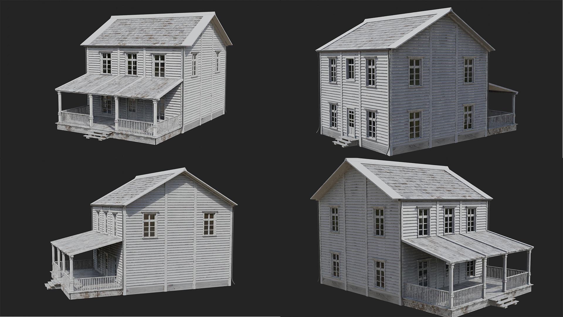 Village House Pack 3D Model - TurboSquid 2042055