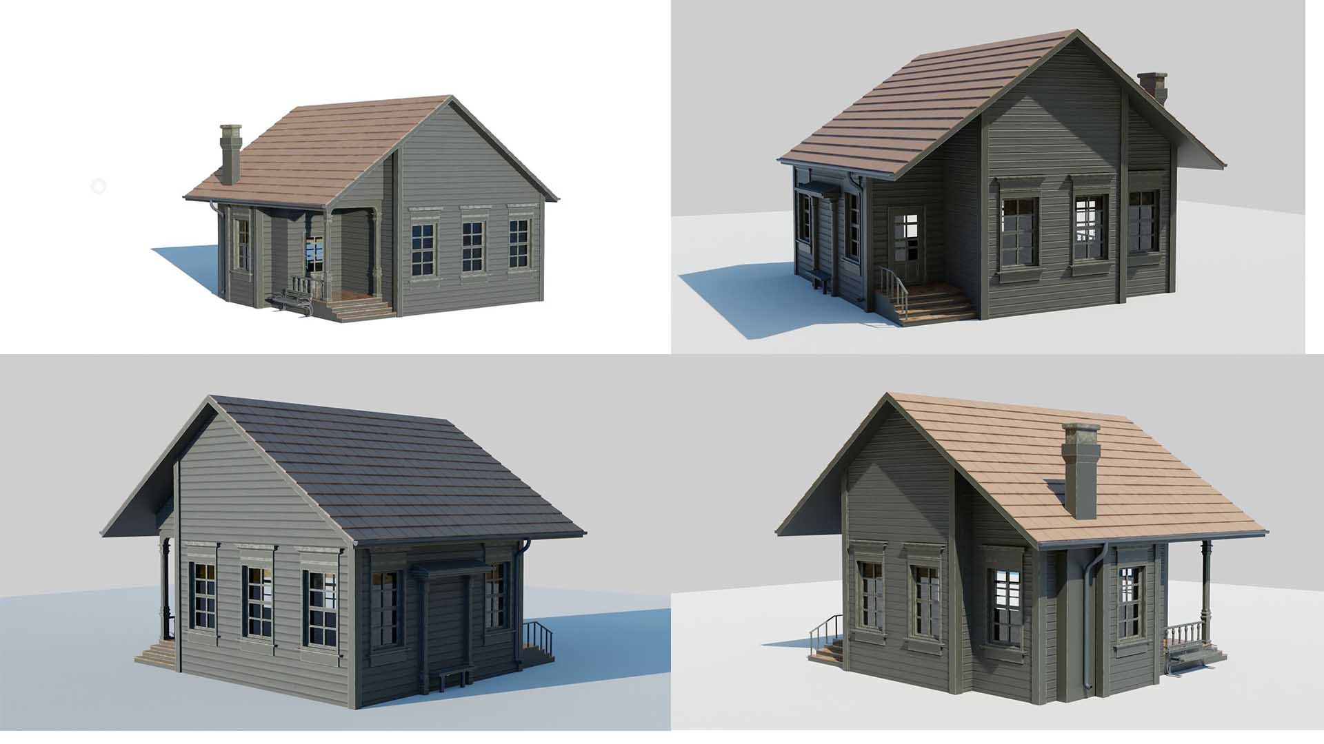 Village House Pack 3D Model - TurboSquid 2042055