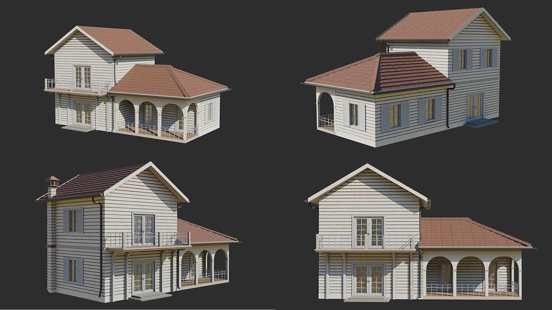 Village House Pack 3D Model - TurboSquid 2042055