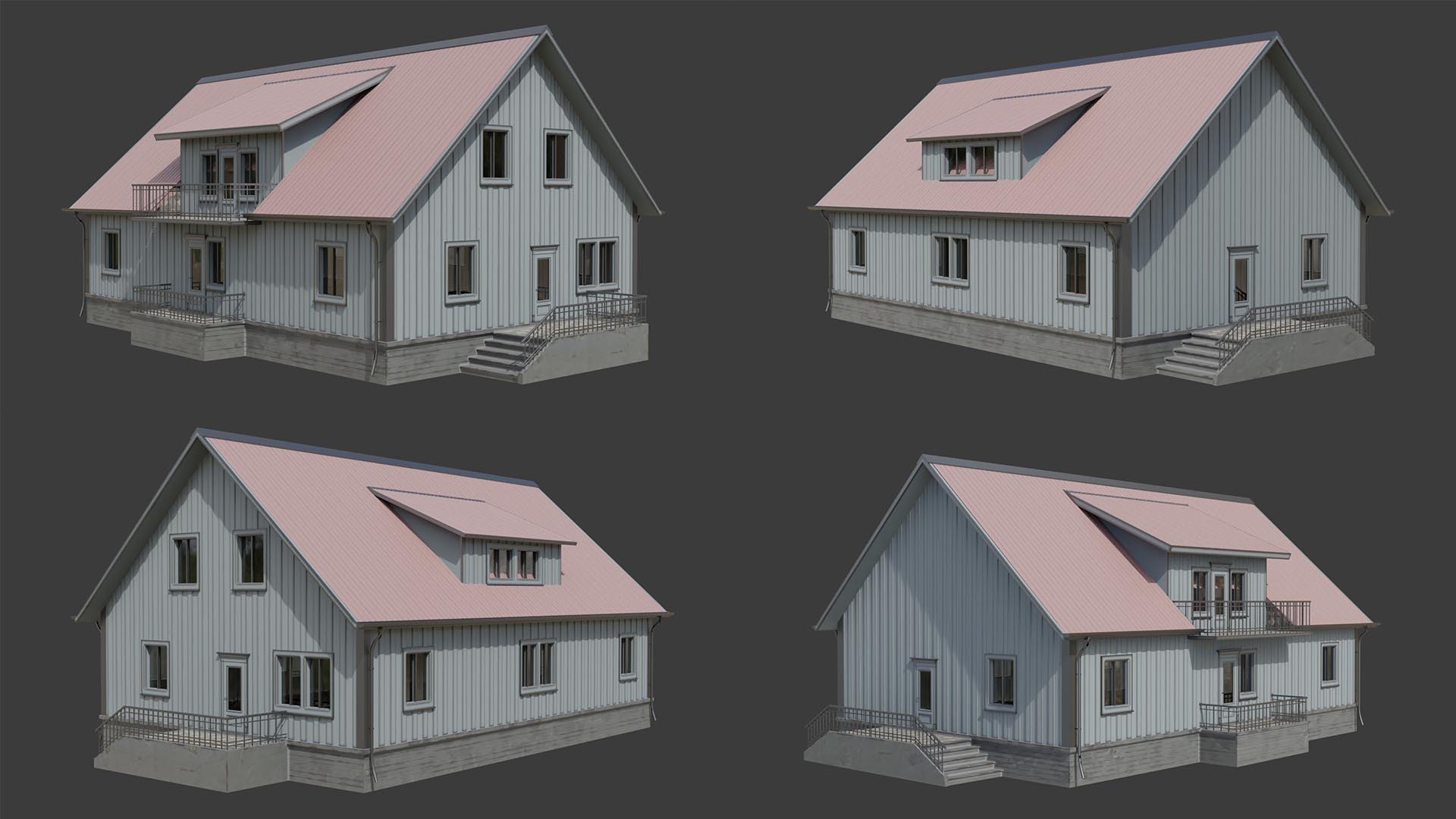 Village House Pack 3D Model - TurboSquid 2042055