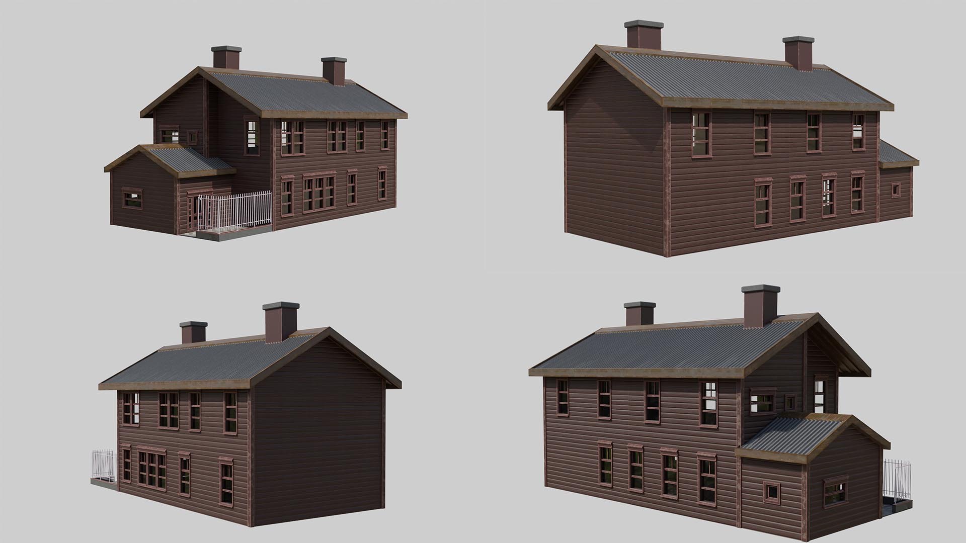 Village House Pack 3D Model - TurboSquid 2042055